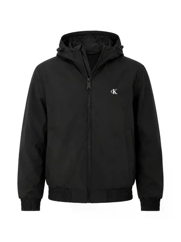 Calvin Klein Logo Print Hooded Jacket