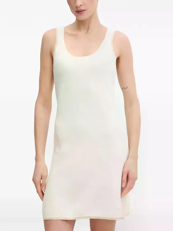 EA7 Ribbed Trim Mini Dress