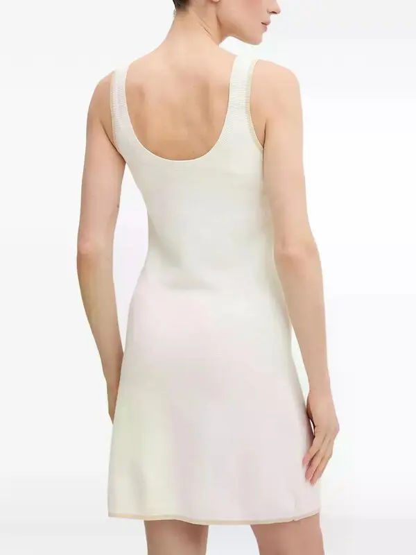 EA7 Ribbed Trim Mini Dress
