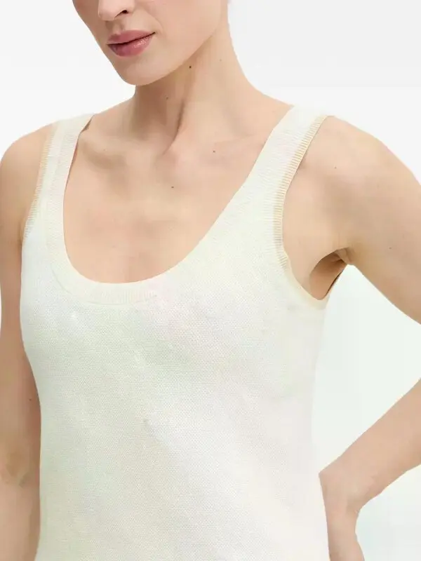 EA7 Ribbed Trim Mini Dress