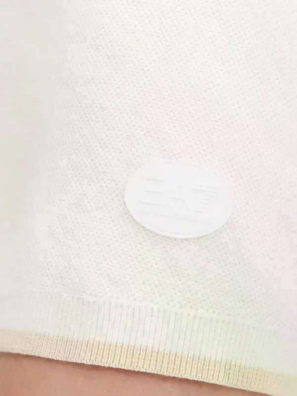 EA7 Ribbed Trim Mini Dress