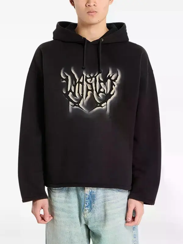 WASTED Logo Print Hoodie