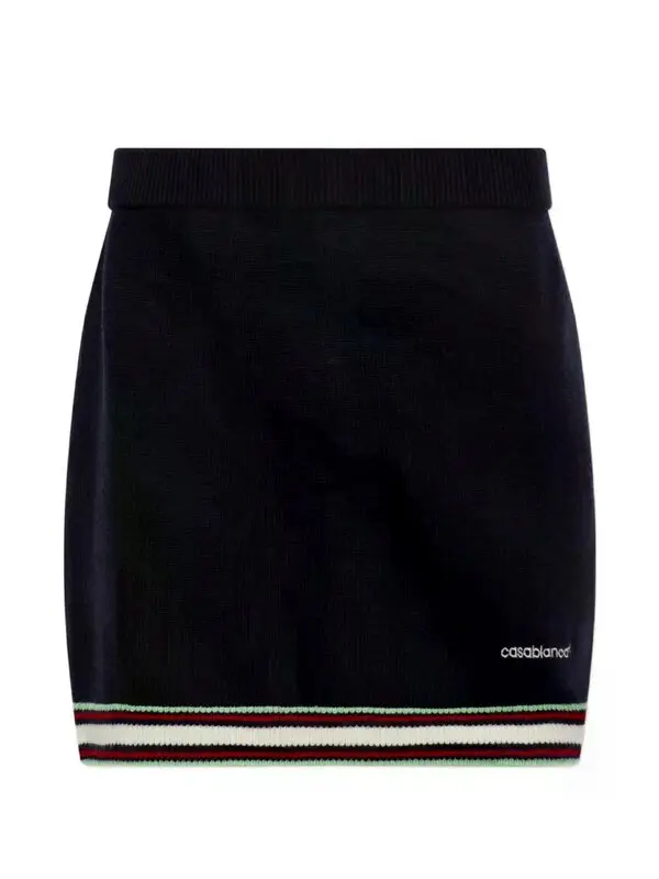 Casablanca Striped Wool Knit Shorts