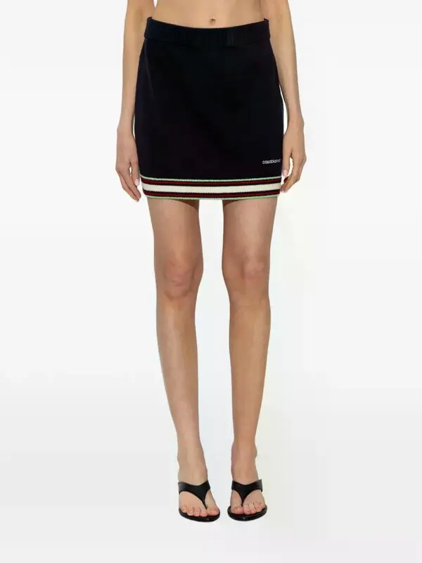 Casablanca Striped Wool Knit Shorts