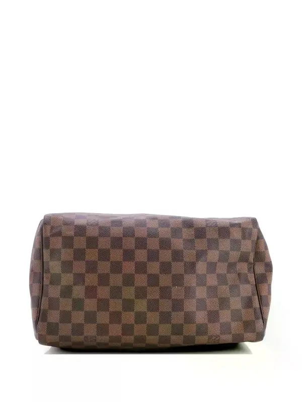LOUIS VUITTON Speedy 30 Satchel Handbag In Damier - Brown