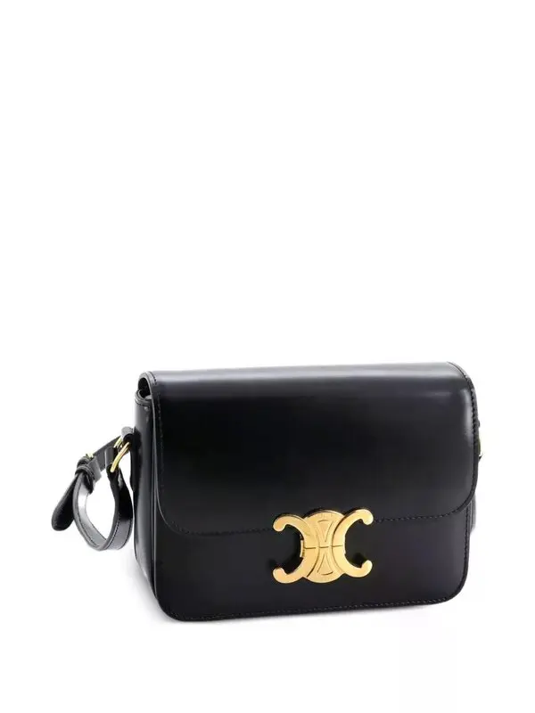 Celine Triomphe Shoulder Bag - Black