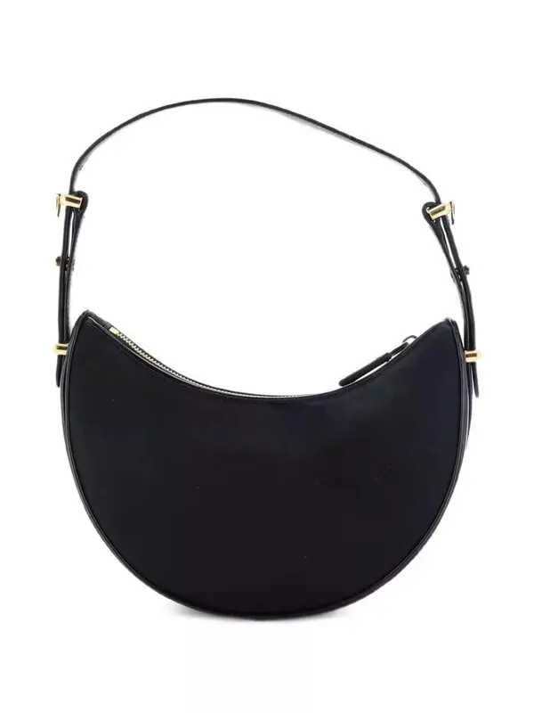 Prada Half Moon Tessuto Hobo Bag - Black