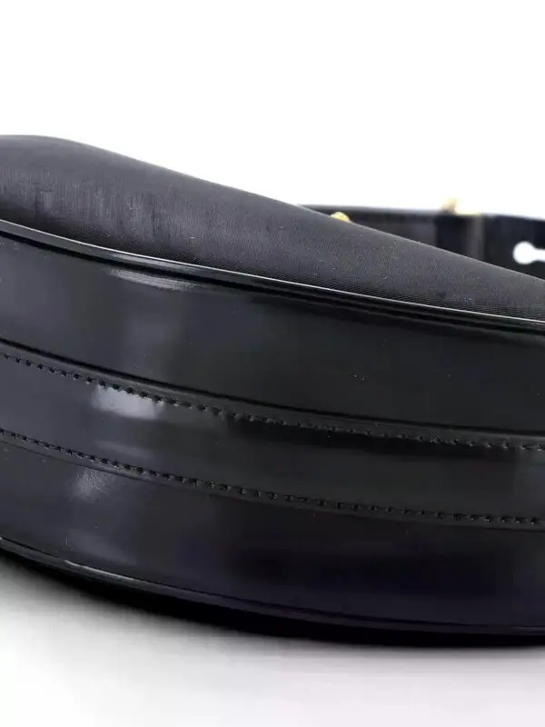 Prada Half Moon Tessuto Hobo Bag - Black