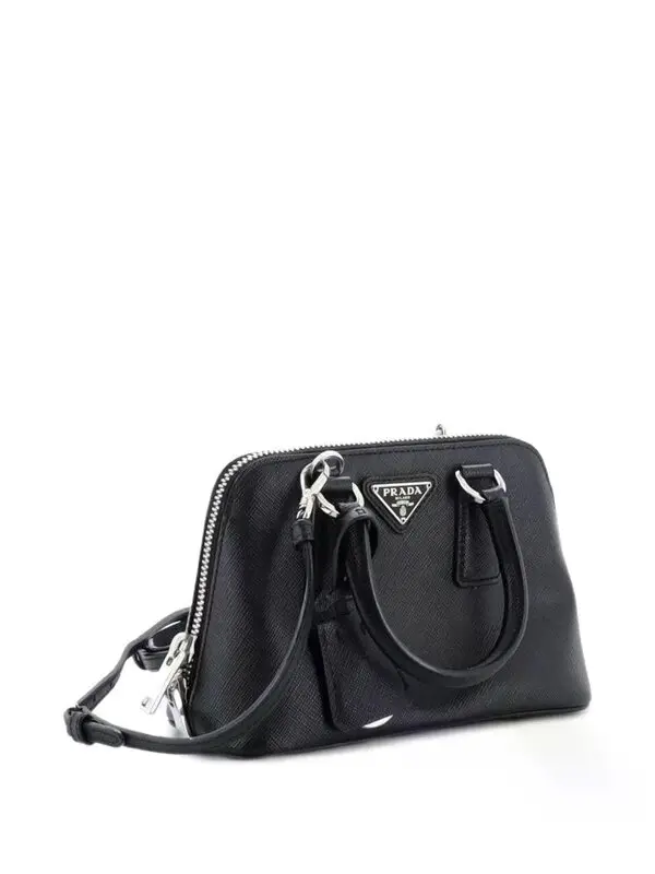 Prada Saffiano Leather Mini Crossbody Bag - Black