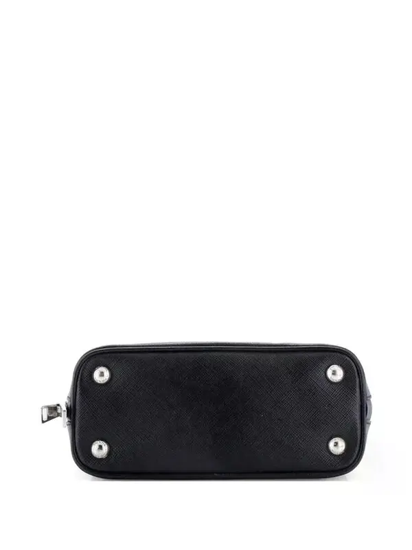Prada Saffiano Leather Mini Crossbody Bag - Black