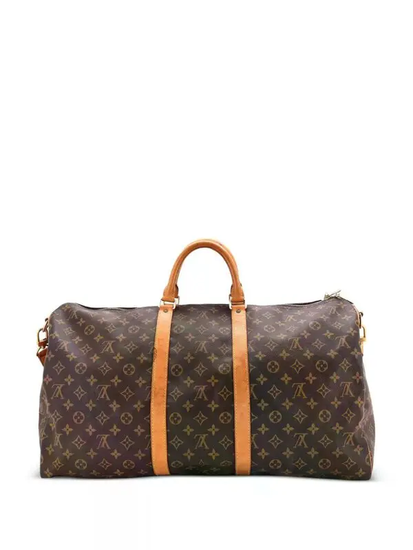 LOUIS VUITTON Keepall Bandouliere 55 Monogram Canvas Travel Bag
