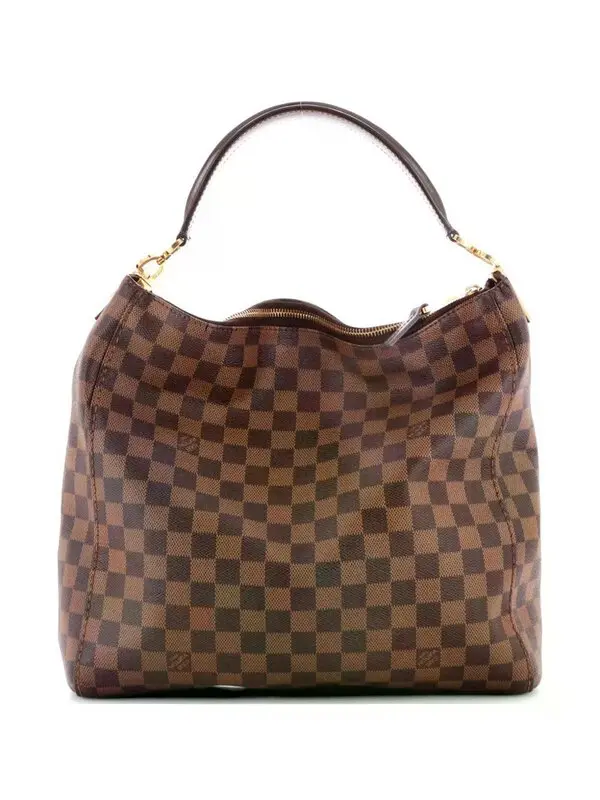 LOUIS VUITTON Portobello Damier Gm Hobo Bag - Brown