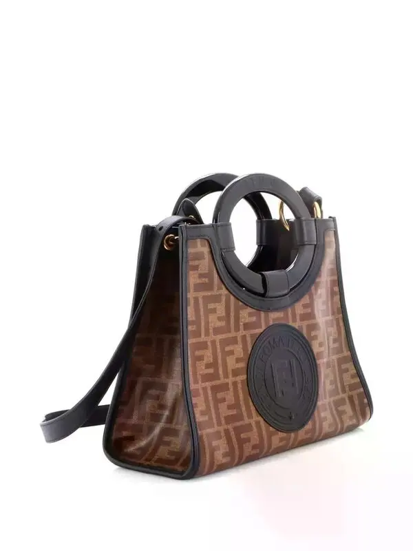 Fendi Runaway Shopper Zucca Coated Canvas Tote Bag