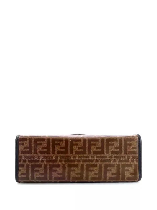 Fendi Runaway Shopper Zucca Coated Canvas Tote Bag