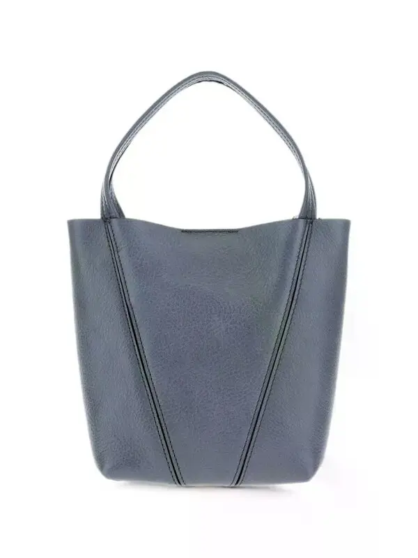 Chloé Air Force Leather Small Spin Shopping Bag - Blue