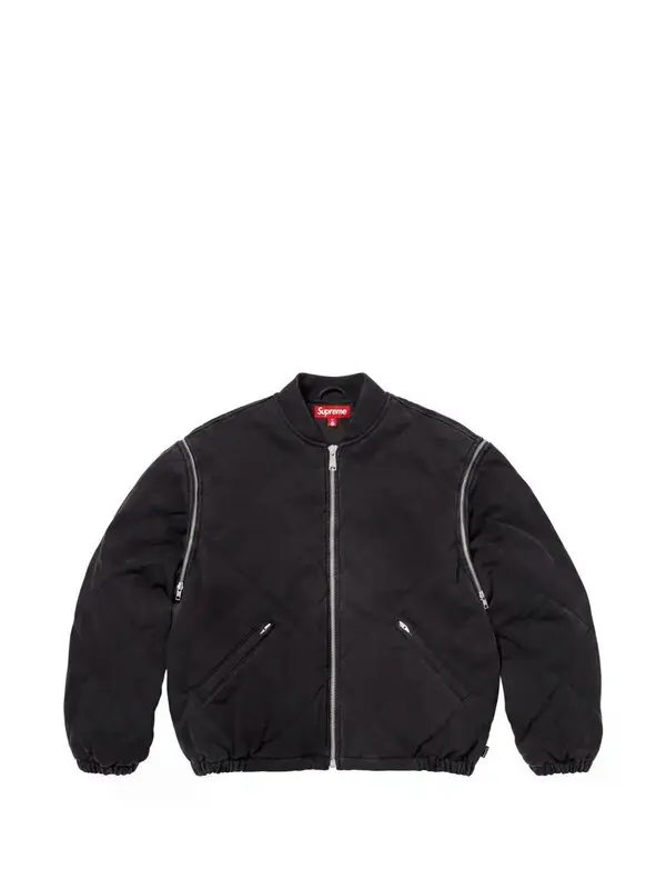Supreme Quilted Bomber Jacket With Zip-off Sleeves