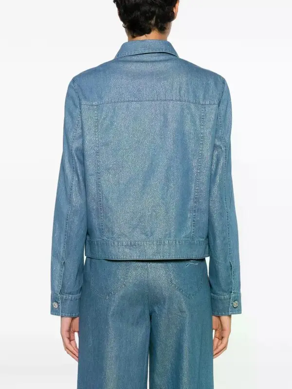 Karl Lagerfeld Embroidered Denim Jacket