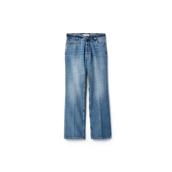 Miu Miu Boyfriend Fit Washed Denim Jeans
