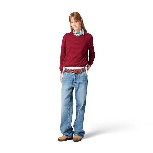 Miu Miu Boyfriend Fit Washed Denim Jeans