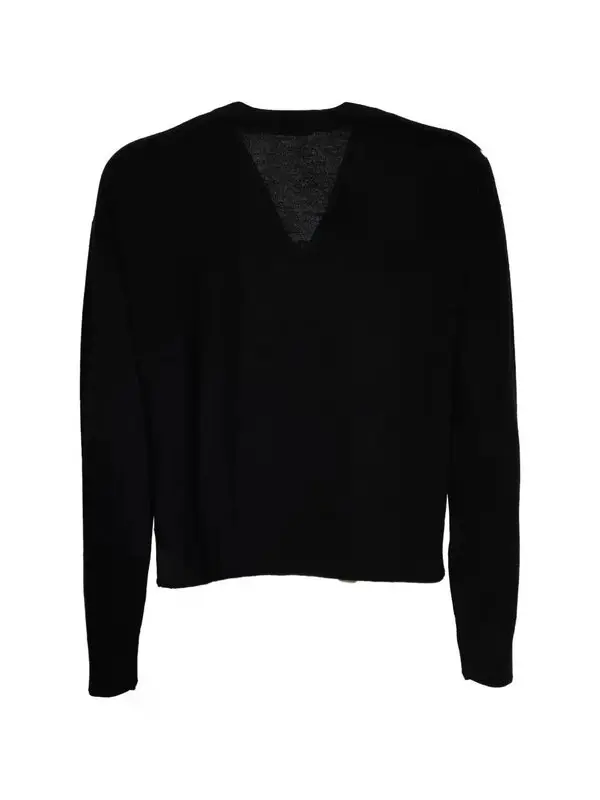 ALLUDE V-neck Wool Cardigan
