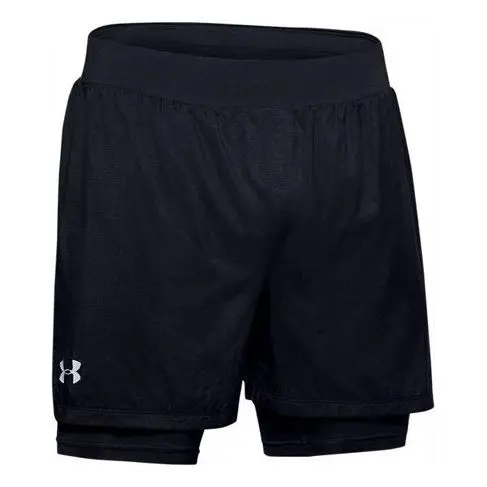 Under Armour Qualifier Speedpocket 2-in-1 Shorts - Black