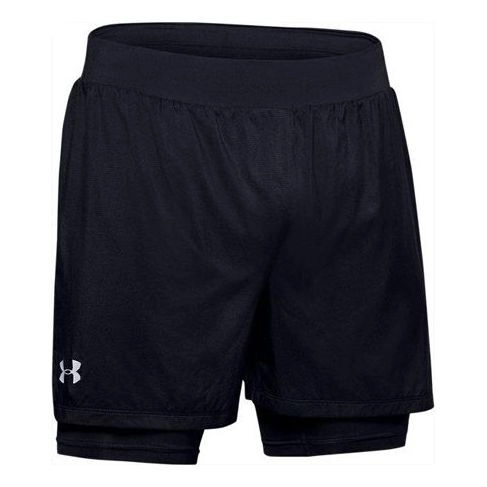 Under Armour Qualifier Speedpocket 2-in-1 Shorts - Black