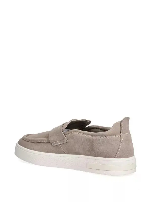 Armani Exchange Suede Slip-on Sneakers