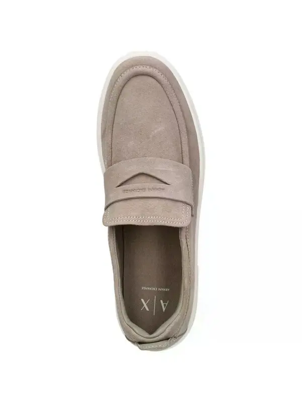 Armani Exchange Suede Slip-on Sneakers