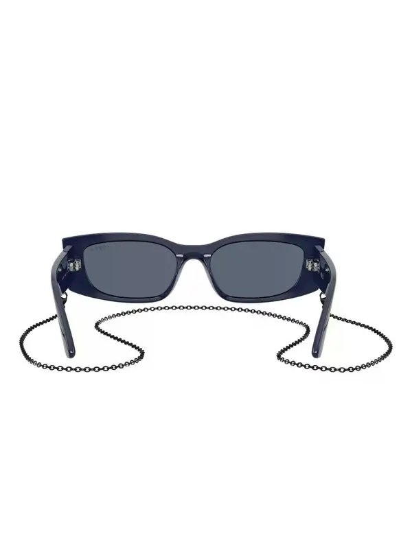 VOGUE EYEWEAR Rectangle Frame Chain Detail Sunglasses