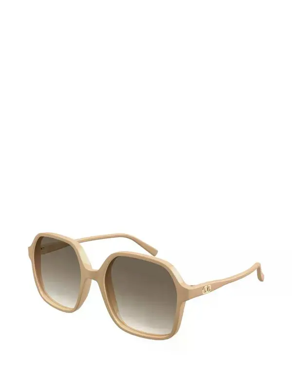 Valentino Garavani Square Frame Sunglasses - Neutrals