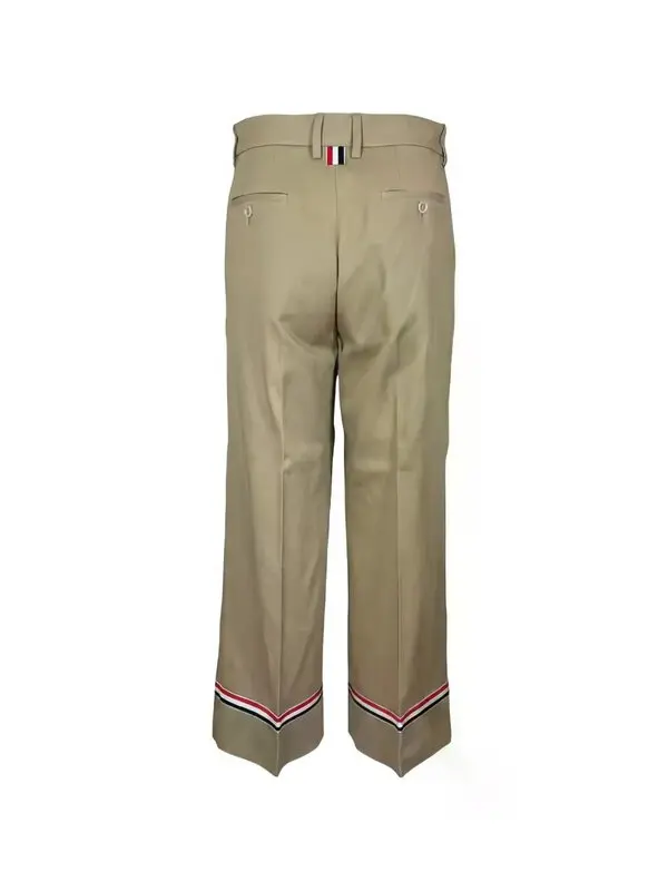 Thom Browne Rwb Stripe Wide-leg Trousers