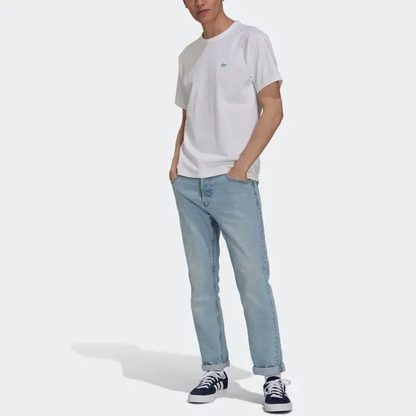 Adidas Originals Causual Sports Round Collar Gs - White