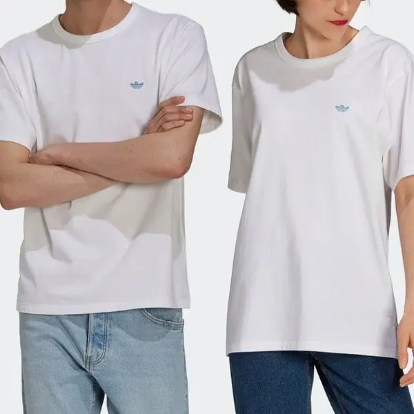 Adidas Originals Causual Sports Round Collar Gs - White
