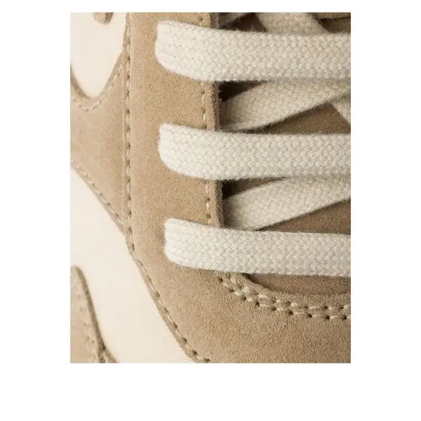 Prada Prax Suede And Re-nylon Sneakers - Desert/ivory