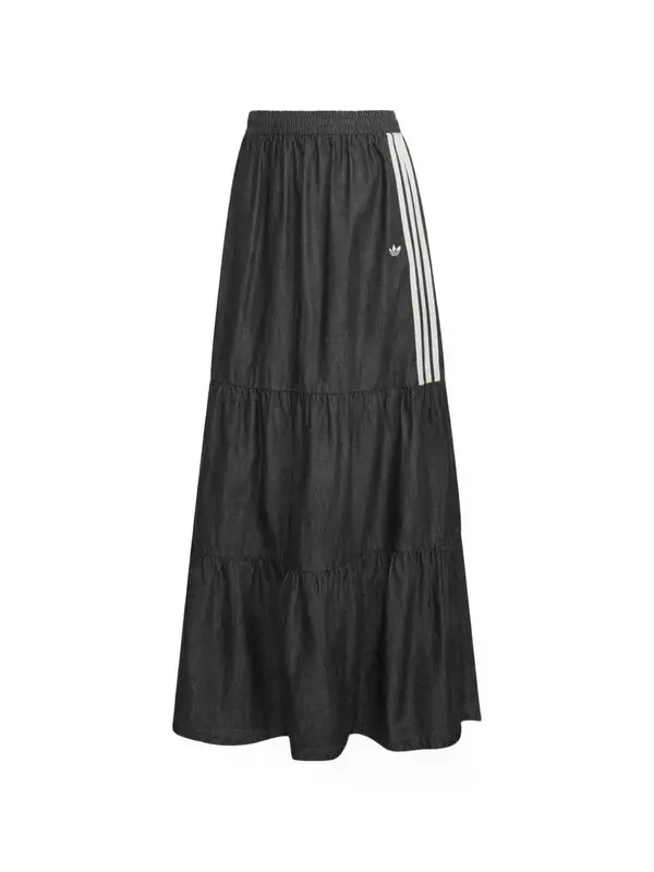 Adidas Denim Maxi Skirt - Black