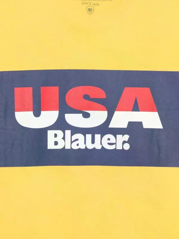 BLAUER. Logo-print Short-sleeve T-shirt