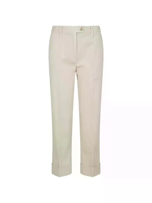 RE-HASH Pressed Crease Turn-up Trousers
