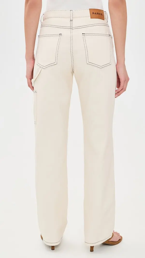 PARKE Carpenter Jeans With Contrast Stitching