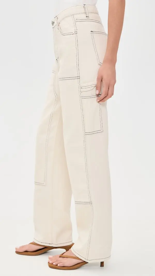 PARKE Carpenter Jeans With Contrast Stitching