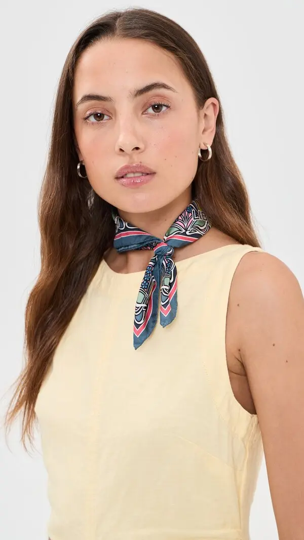 Liberty Silk Twill Square Scarf - Pink