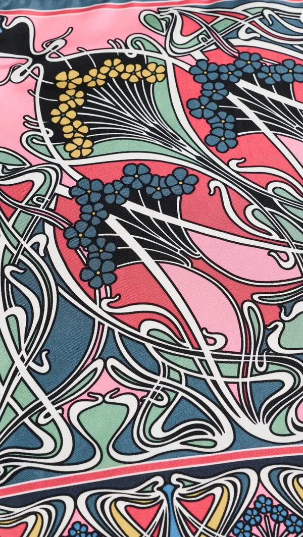 Liberty Silk Twill Square Scarf - Pink