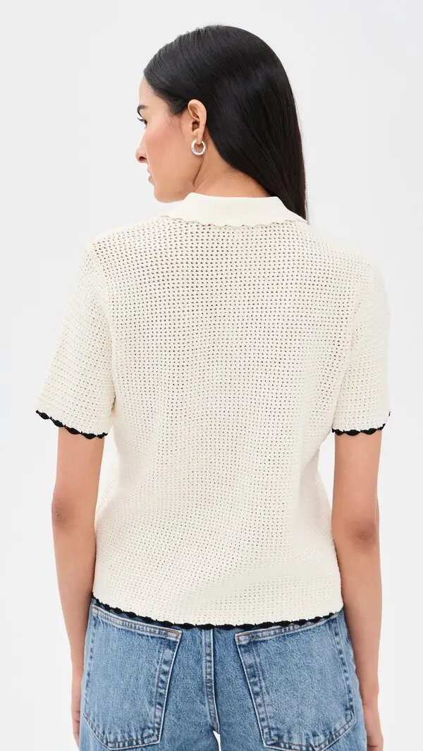 FRAME The Daybreak Polo Top