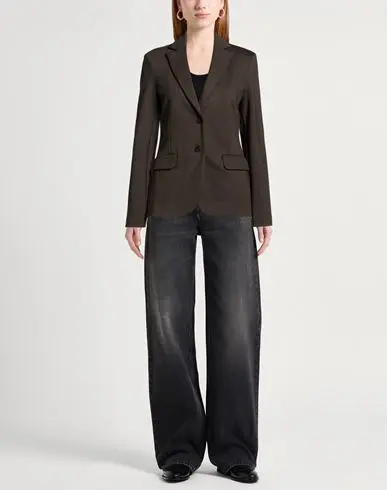 OTTOD'AME Single-breasted Blazer - Brown