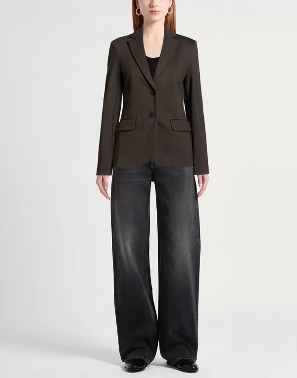 OTTOD'AME Single-breasted Blazer - Brown