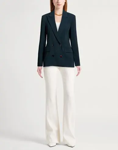 Patrizia Pepe Double-breasted Blazer In Midnight