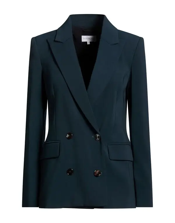 Patrizia Pepe Double-breasted Blazer In Midnight