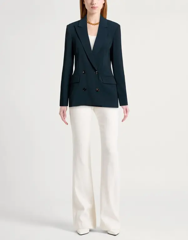 Patrizia Pepe Double-breasted Blazer In Midnight