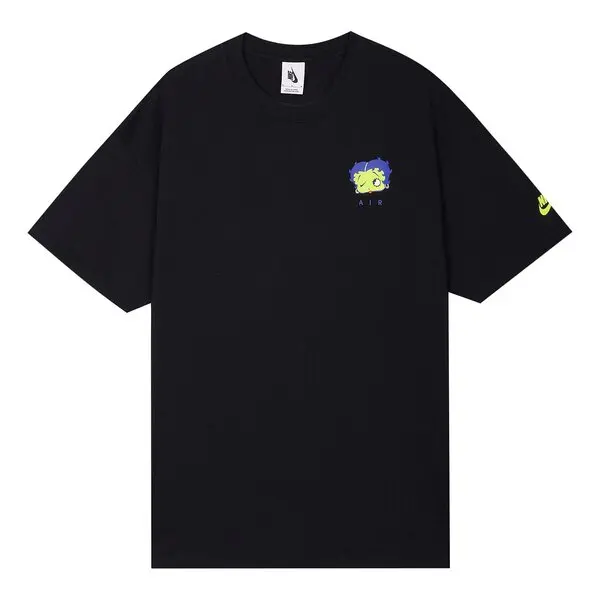 Nike X Olivia Kim Crossover Printing Round Neck Pullover Short Sleeve T-shirt - Black