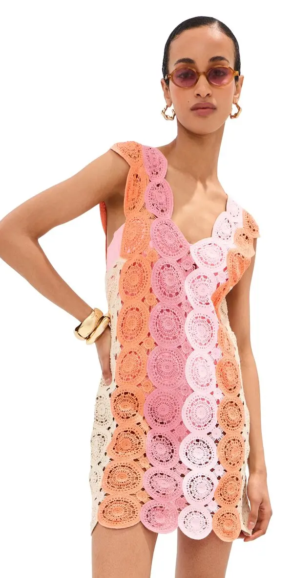 LE BOP Livia Mini Dress - Pink Multi