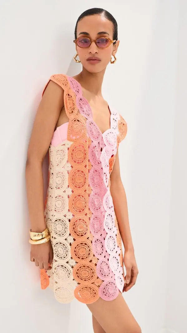 LE BOP Livia Mini Dress - Pink Multi